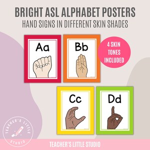 ASL Alphabet Posters | Printable Classroom Alphabet | Editable ASL ...