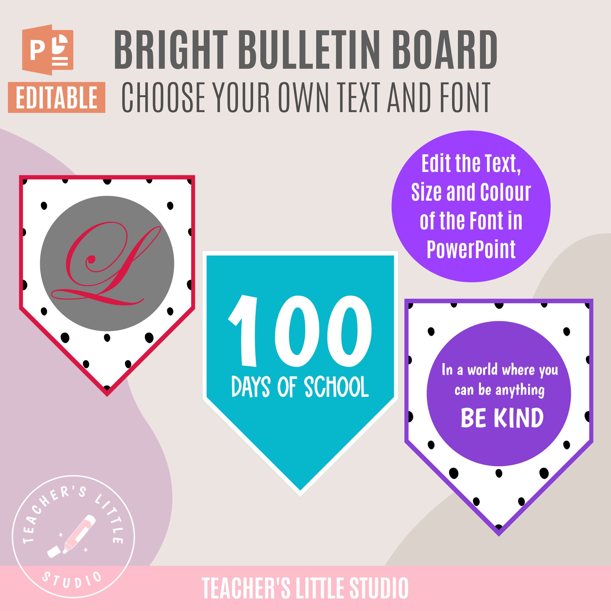 Bulletin Board Banner Bright Bunting Classroom Banner - Etsy