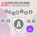 Bulletin Board Banner | Pastel Bunting Class Banner | Pastel Dotty ...