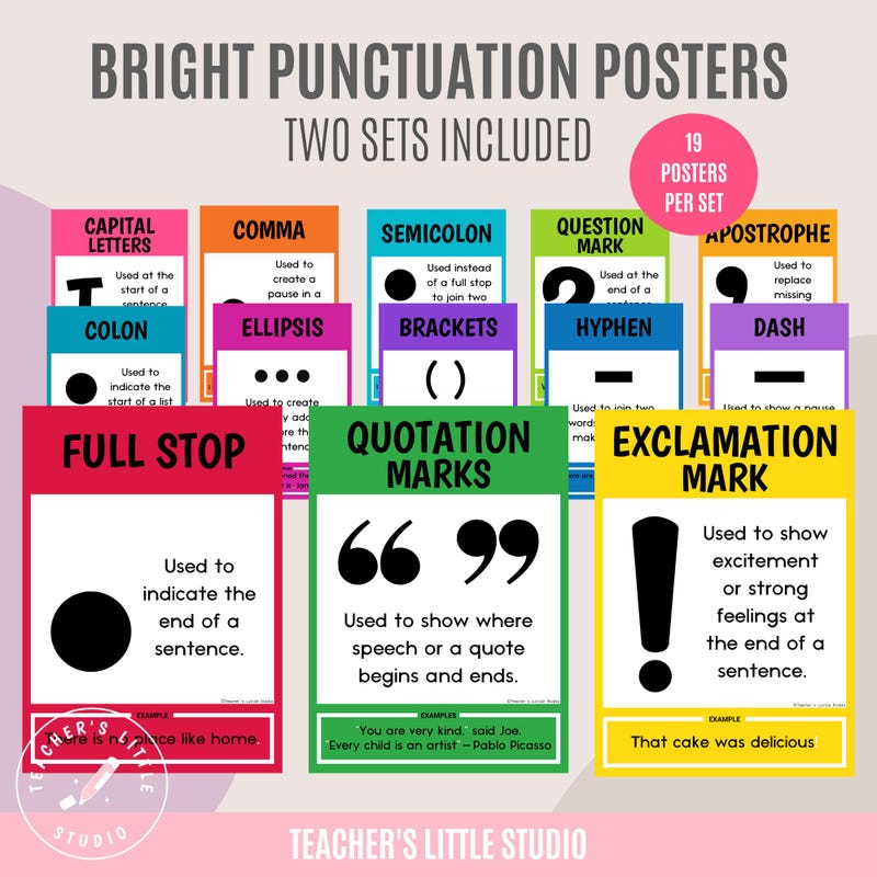 Punctuation Poster - Etsy