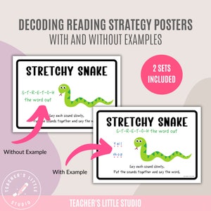 Decoding Reading Strategies | Reading Posters | Decoding Poster ...