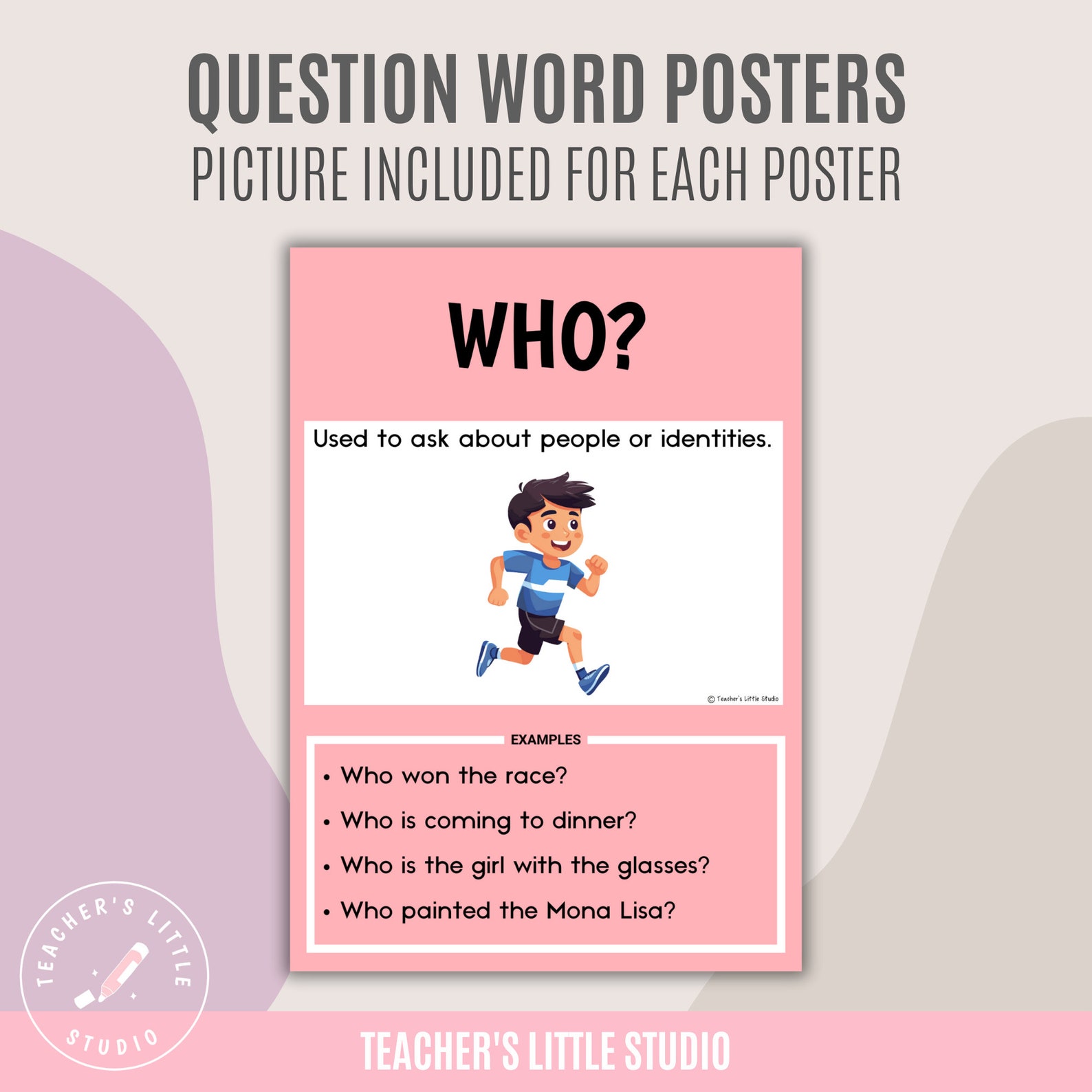 Question Word Poster Set | WH Question Visual Aids | ESL Grammar ...