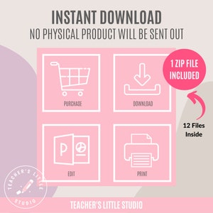 Pastel Classroom Labels | Editable Class Labels Pack | Name Tags ...