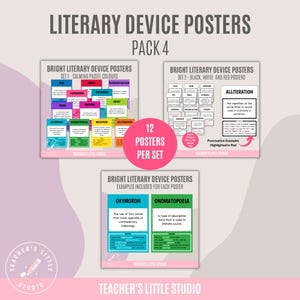 Bright English Posters Bundle Punctuation Parts of Speech Commonly ...