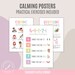 6 Calming Posters Educational Printables Calming Corner Set Pastel ...