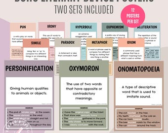 Editable Figurative Language Posters, Literary Devices, Figure of ...