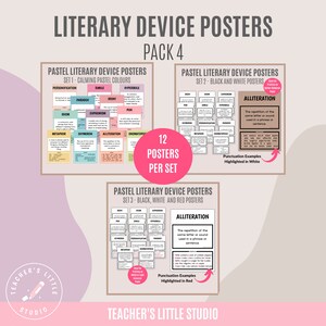Pastel English Posters Bundle Punctuation Parts of Speech Commonly ...