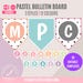Bulletin Board Banner | Pastel Bunting Class Banner | Pastel Dotty ...