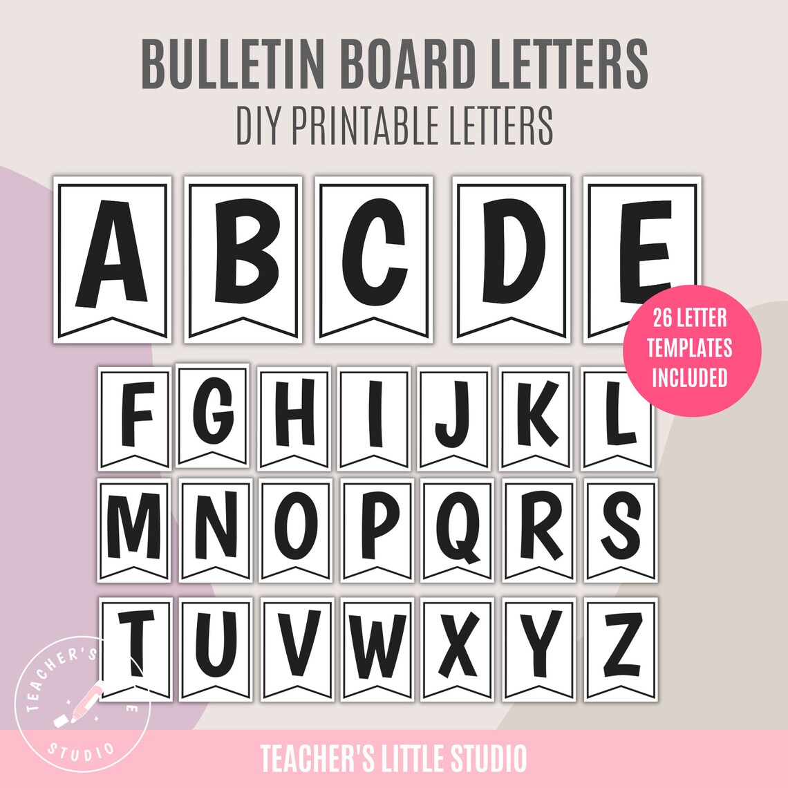 Printable Bulletin Board Banners Swallowtail Bunting - Etsy