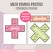 Pastel Math Symbols | Math Operations Posters | Educational Wall Art ...