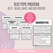 Text Type Posters | English Educational Printables | English Writing ...