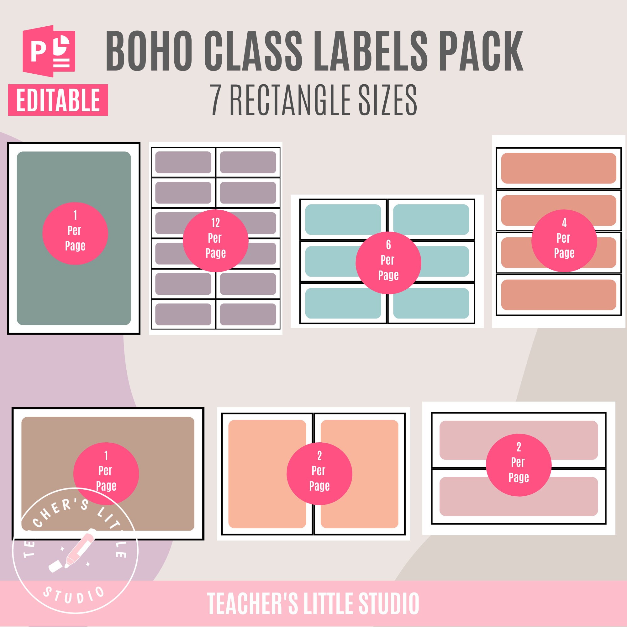 Boho Classroom Labels Editable Class Labels Pack Name Tags - Etsy Canada