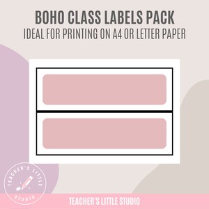 Boho Classroom Labels | Editable Class Labels Pack | Name Tags | Class ...