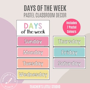Days of the Week | Months of the Year | Classroom Display Posters ...