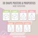 3D Shape Poster Sets With Properties | Printable Shape Posters With ...