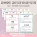 Commonly Confused Words Posters | English Grammar Posters | Pastel ...