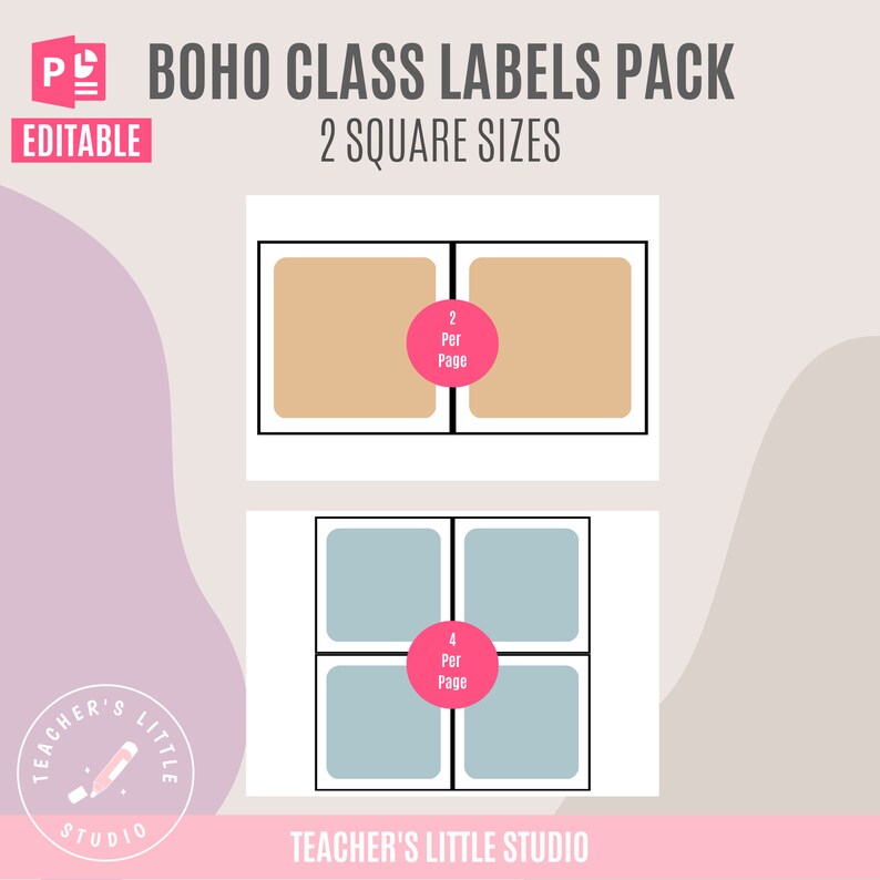 Boho Classroom Labels Editable Class Labels Pack Name Tags - Etsy