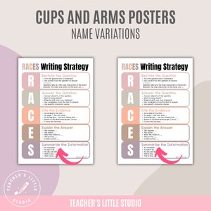 RACES Writing Strategy Poster | Constructed Written Response Resource ...