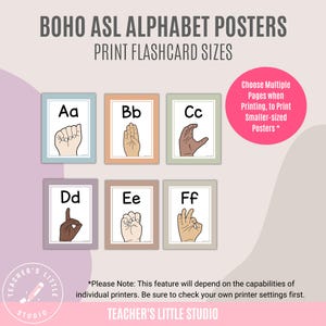 ASL Alphabet Posters | Printable Classroom Alphabet | Editable in Canva ...