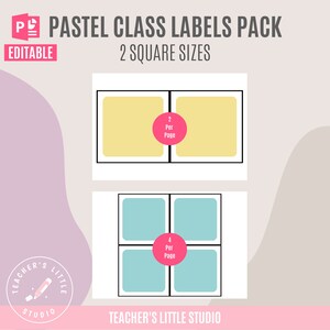 Pastel Classroom Labels | Editable Class Labels Pack | Name Tags ...