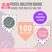 Bulletin Board Banner | Pastel Bunting Class Banner | Pastel Dotty ...