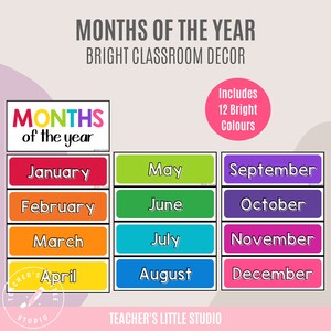 Days of the Week | Months of the Year | Classroom Display Posters ...