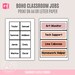 Boho Classroom Jobs Display Editable Powerpoint Job Cards Ready-to ...