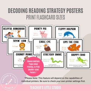 Decoding Reading Strategies | Reading Posters | Decoding Poster ...