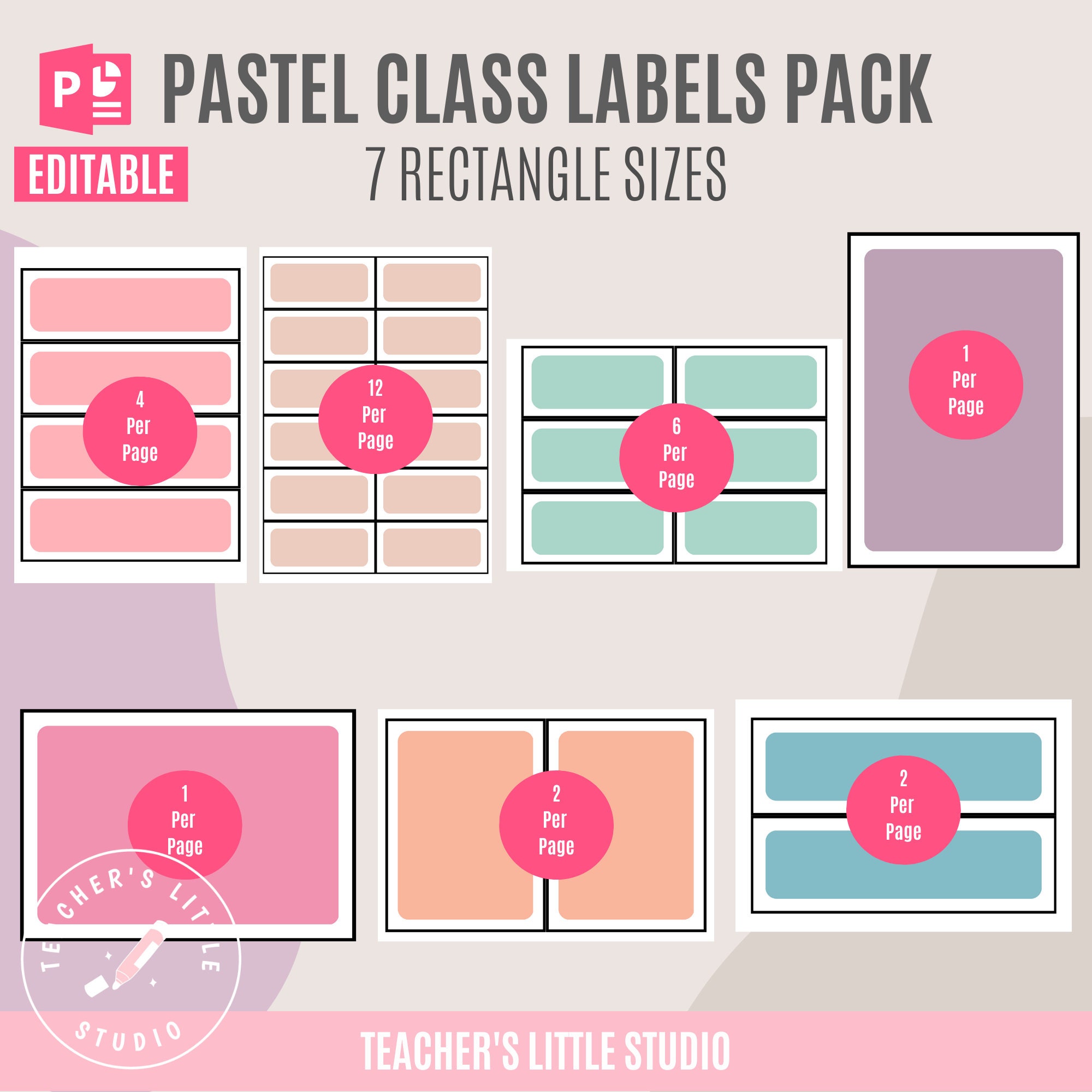 Pastel Classroom Labels | Editable Class Labels Pack | Name Tags ...