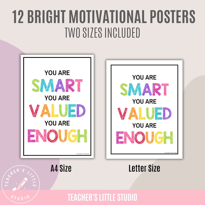 Motivational Classroom Posters | Growth Mindset Posters | Inspirational ...