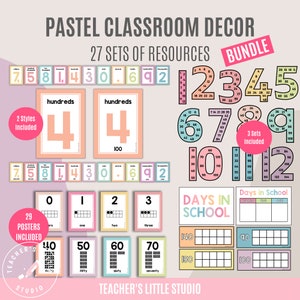 Pastel Classroom Decor BUNDLE | Calming Classroom Decor | Printable ...