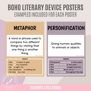 Literary Devices Posters | Figurative Language Set | English Posters ...