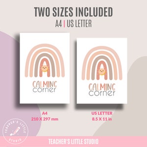 6 Calming Posters | Educational Printables | Calming Corner Set | Boho ...