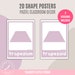 2D Shapes Poster Set | Pastel Classroom Decor | Printable Shape Posters ...