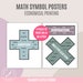 Boho Math Symbols | Math Operations Posters | Educational Wall Art ...