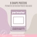 Perimeter Formula Posters | Set of 8 Posters | Geometry Posters | Math ...