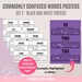 Commonly Confused Words Posters English Grammar Posters - Etsy