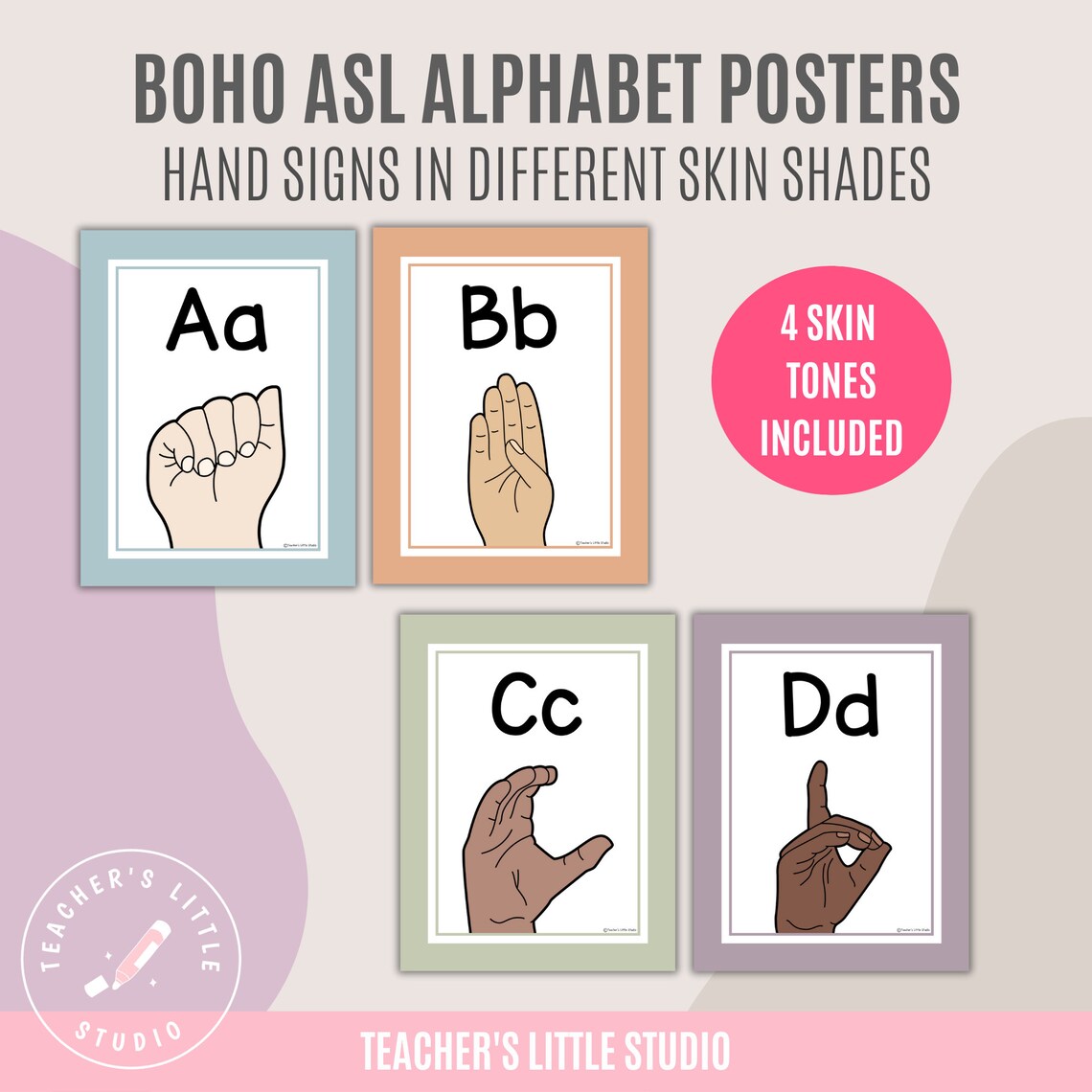 ASL Alphabet Posters Printable Classroom Alphabet Editable - Etsy Australia