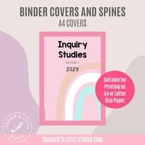 Pastel Binder Covers and Spines | Pastel Rainbow Binder Labels ...