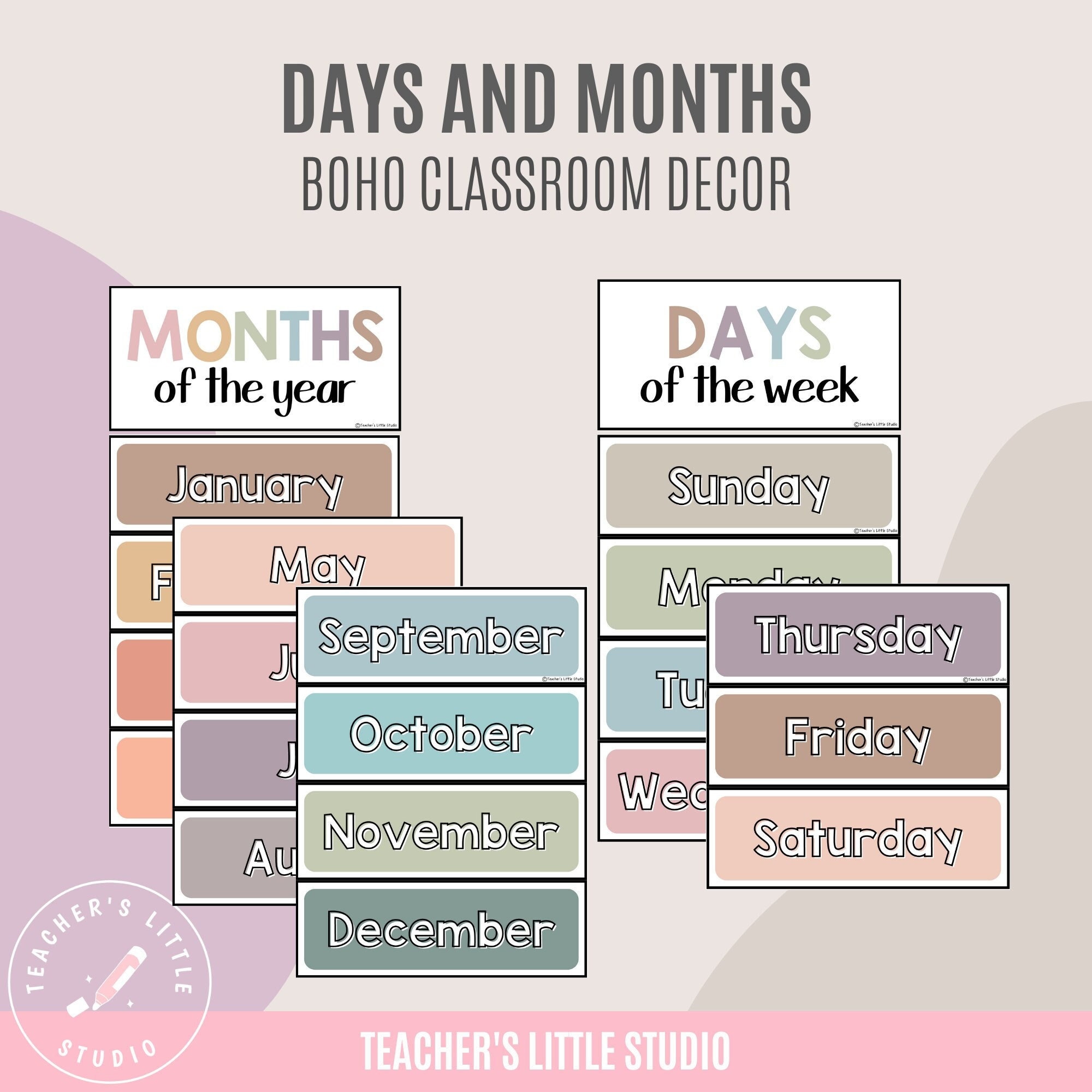 Days of the Week | Months of the Year | Classroom Display Posters ...