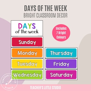 Days of the Week | Months of the Year | Classroom Display Posters ...
