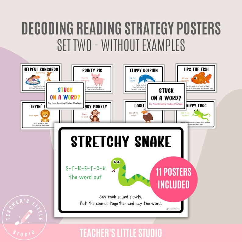 Decoding Reading Strategies | Reading Posters | Decoding Poster ...