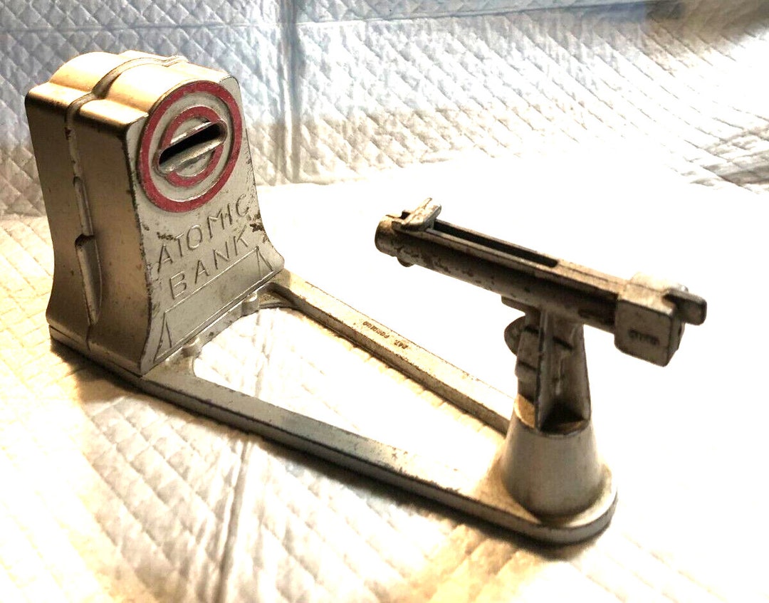 Antique Atomic Bank Mechanical Bank by Duro Pattern Mold Co WORKS - Etsy