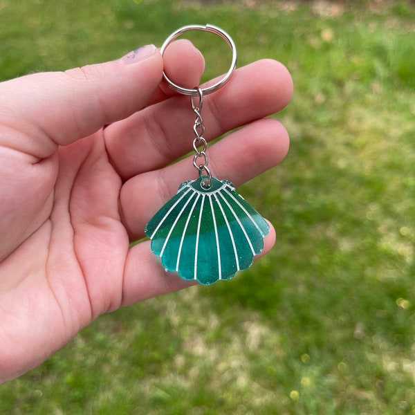 Sea Shell Keychain - Etsy