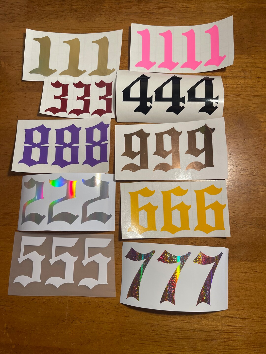 Angel Number Stickers | Water Bottle, Laptop, Car Sticker | Lucky ...