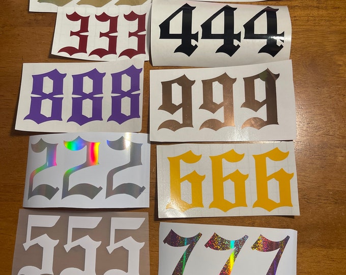 333 Support Angel Number Stickers Water-resistant Vinyl Indoor/outdoor ...