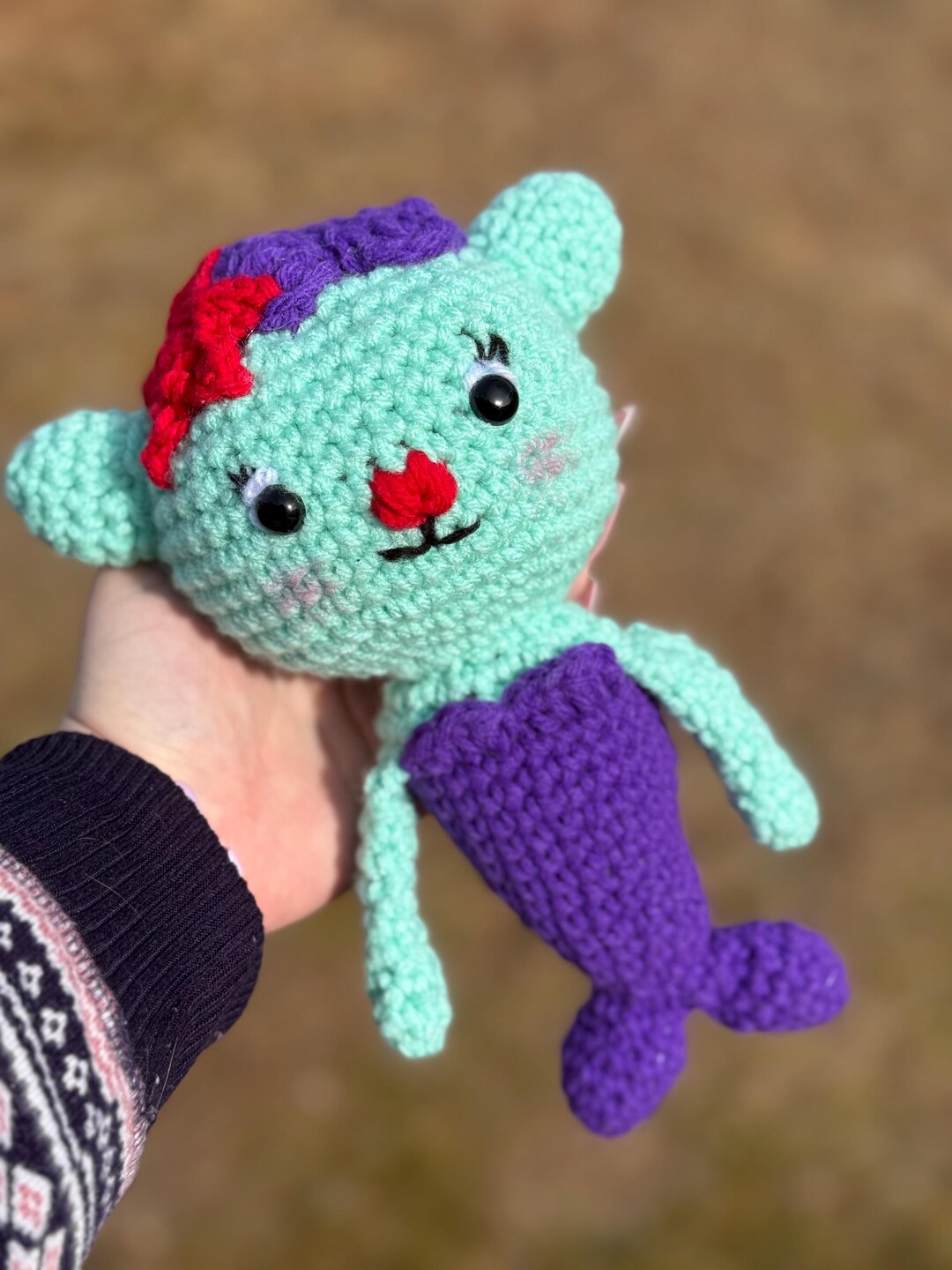 Mermaid Cat Plushie | Handmade Mermaid | Cat Plushie | Mermaid Plushie ...