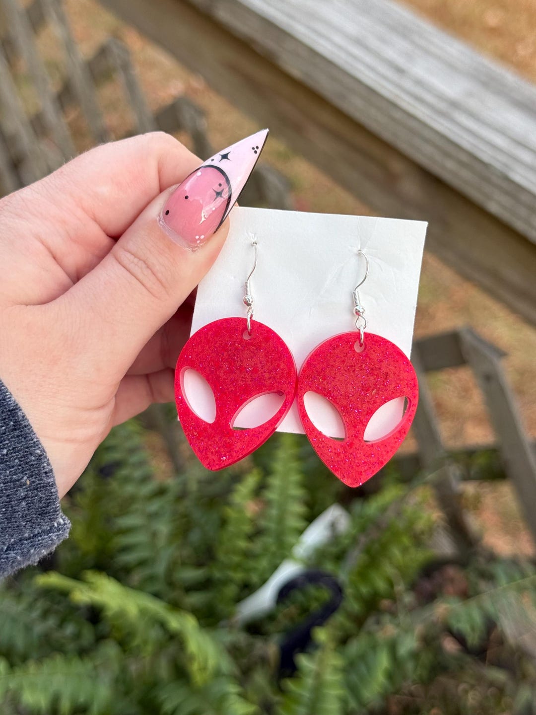 Alien Head Earrings | Alien Earrings | Hippie Earrings | Trippy ...