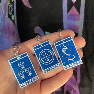 Tarot Card Keychains | Wheel of Fortune Keychain | Three of Cups ...