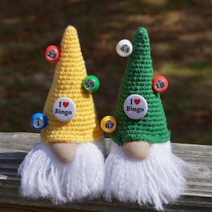 Customizable Bingo Gnome | Good Luck Gnome | Gnome Decor | Gnome ...